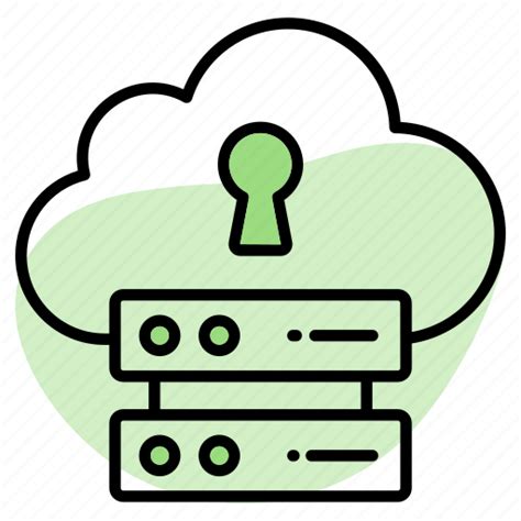 Secure Backup Data Server Security Cloud Computing Icon Secure Backup Data Server Security Cloud Computing Icon
