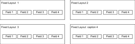 Arranging Fields In Rows And Columns Using A Fixed Control Business