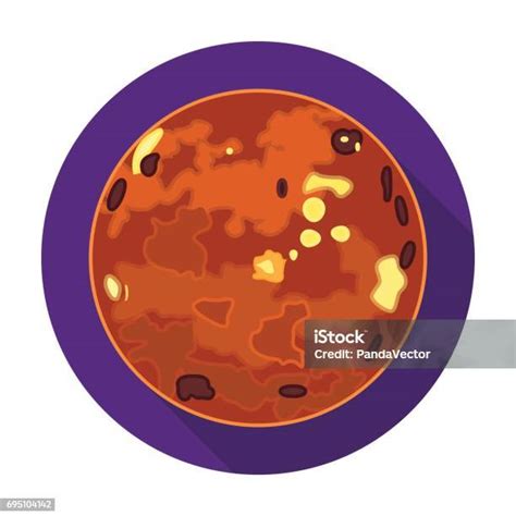 금성 흰색 배경에 고립 된 평면 스타일에서 아이콘 행성 심볼 주식 벡터 일러스트 레이 션 0명에 대한 스톡 벡터 아트 및 기타