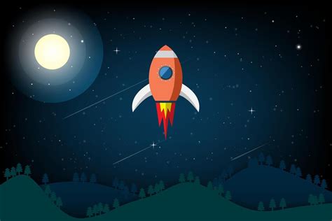 Rocket Background Vector Art Icons And Graphics For Free Download