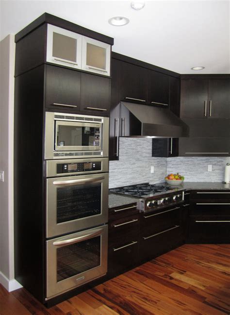 Double Oven Cabinet Designs
