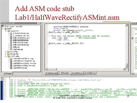 generating the rectify code c and assembly code