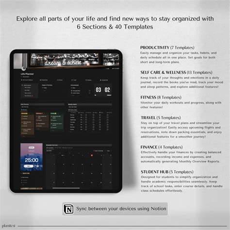 Life Planner Notion Template My Digi Bundle