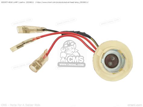 23008011 SOCKET HEAD LAMP Kawasaki Buy The 23008 011 At CMSNL
