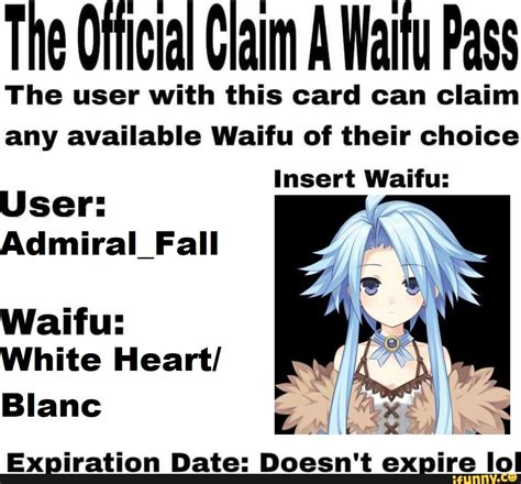 The Ofticial Claim A Wait Pass The User With This Card Can Claim Any
