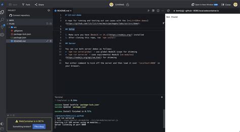 [ssr] running lit ssr on stackblitz · lit lit · discussion 2087 · github