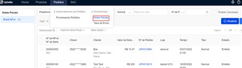 Exportação dos Arquivos de XML