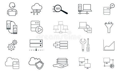 Database Analytics Flat Horizontal Banners Set Stock Vector