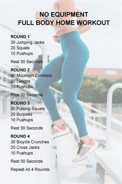 No Equipment Full Body Home Workout Artofit