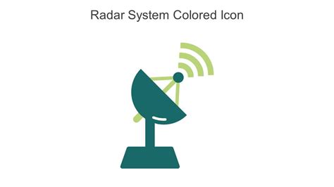 Radar System Colored Icon In Powerpoint Pptx Png And Editable Eps Format Ppt Sample
