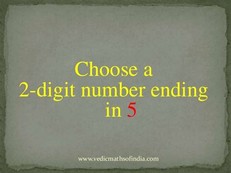 Squaring A 2 Digit Number Ending In 5