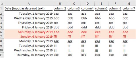 Highlight Weekends And Holidays Using Conditional Formatting In Excel Wmfexcel