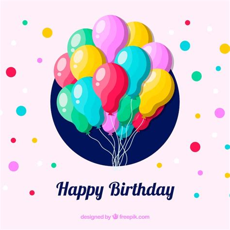 생일 풍선 일러스트 벡터 Freepik에서 무료 고품질 벡터를 다운로드하세요 Freepik