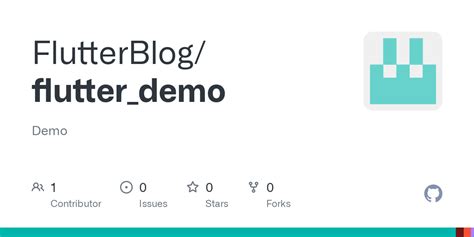 github flutterblog flutter demo demo