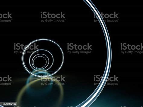 라인의 네온 추상적 인 배경 3d 일러스트레이션 0명에 대한 스톡 사진 및 기타 이미지 0명 3차원 형태 Led 조명 Istock