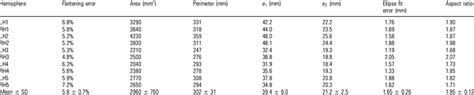 the relative rms flattening error surface statistics rms error in the