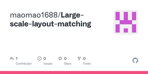 Github Maomao1688 Large Scale Layout Matching