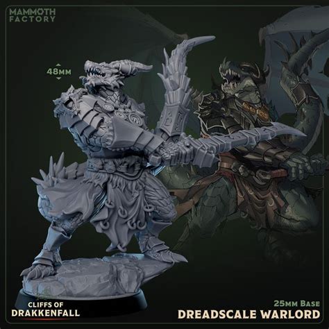 3d Printable Dreadscale Warlord By Mammoth Factory