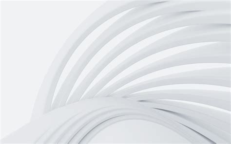 Premium Photo White Abstract Curvilinear Architecture 3d Rendering