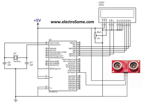 Ultrasonic Distance Sensor Interface Ascii Output With Pic Mcu