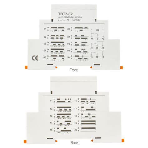 Digital Multi Function Time Relay 16a 250v 20 Delay Modes 0 1s~99d Din Rail Mounting Timer