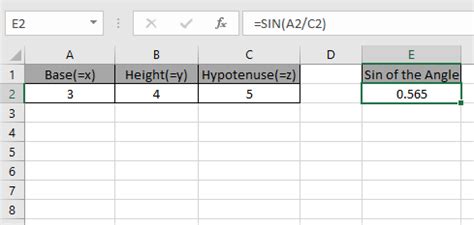 How To Use Trigonometric Functions In Excel