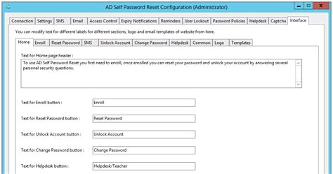 Active Directory Password Reset Ad Self Password Reset