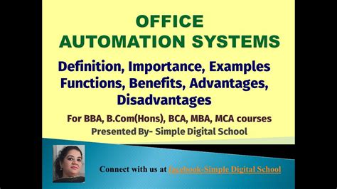 Office Automation System Uses At Thomas Castillo Blog