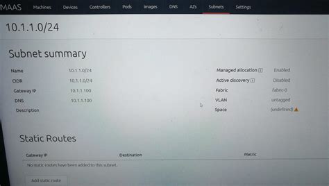 Networking Maas Based On Ubuntu1804 Nodes Can Not Connect To The