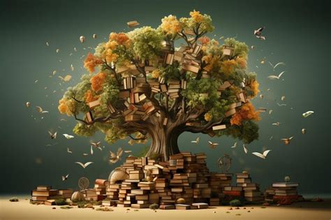 Premium Ai Image Tree Of Learning That Imparts Wisdom