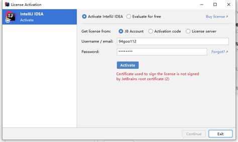 激活码失效IntelliJ IDEA 报错Certificate used to sign the license is not signed by JetBrains root