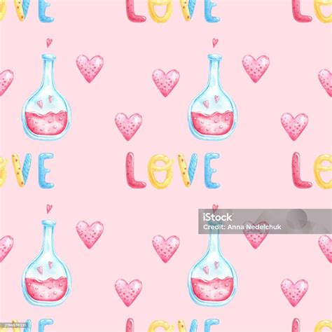 귀여운 손으로 그린 하트 완벽 한 패턴 사랑스러운 낭만적 인 배경 발렌타인 데이 어머니의 날 섬유 배경 화면 배너에 적합 벡터 디자인 0명에 대한 스톡 벡터 아트 및 기타