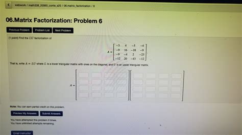 solved webwork