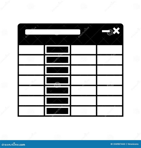 Excel Grid Table Icon Royalty Free Stock Image