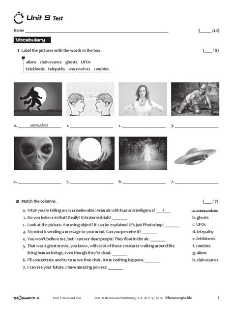 Stopwatch 6 Standard Test U5 Pdf