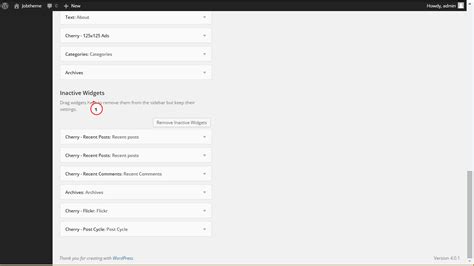 WordPress Cherry 3 X Widgets Overview Template Monster Help