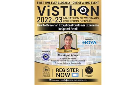 Visthon 2022 23 Webinar 32 Ms Anjali Ahuja Vision Science Academy