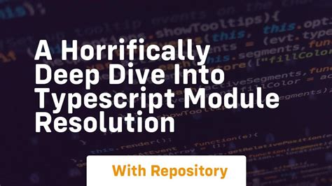 A Horrifically Deep Dive Into Typescript Module Resolution Youtube
