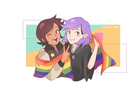 The Owl House Lumity Luzamity Amity X Luz La Casa Buho Print Poster Printing A Sheet