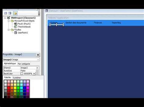 Excel VBA MasterClasse Userform Part Création barre de menu YouTube