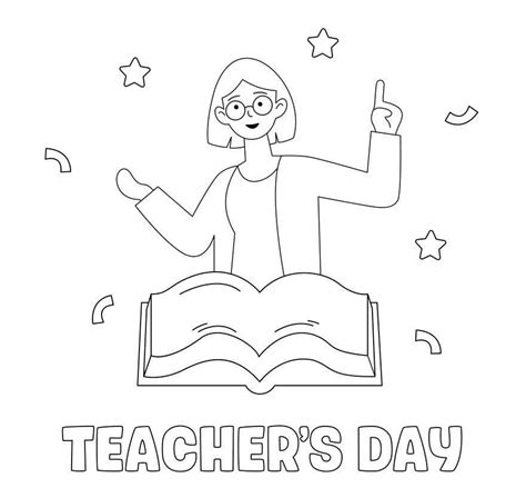 45 نقاشی روز معلم کودکانه ساده دخترانه و پسرانه برای رنگ آمیزی