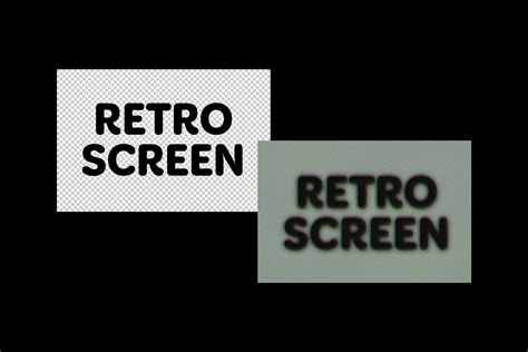 Crt Screen Monitor Effect Design Cuts