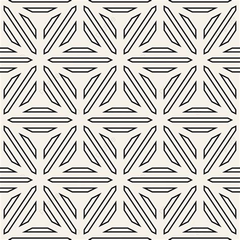 Seamless Black And White Vector Pattern Of Endless Stylish Texture In Cubic Grid Tiling Vector