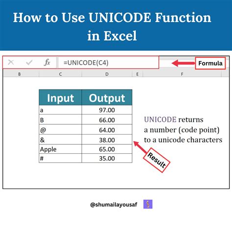 Shumaila Yousaf On Linkedin Excel Unicodefunction Textfunctions