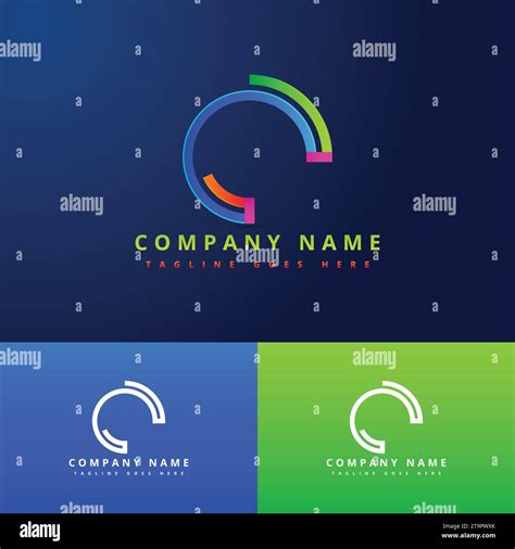 Initial C Letter Logo Design Vector Template Gradient And Creative