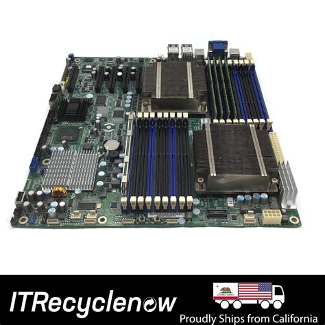 Used Tyan S7012 Server Motherboard Lga 1366 Xeon X5550 2 66ghz 12gb Ram W 2 Heatsink Ubb Threads