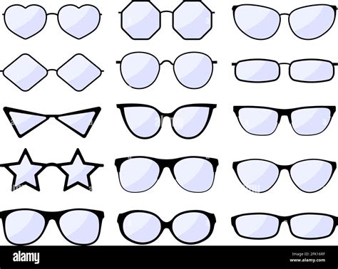 Hipster Glasses Frames Vector