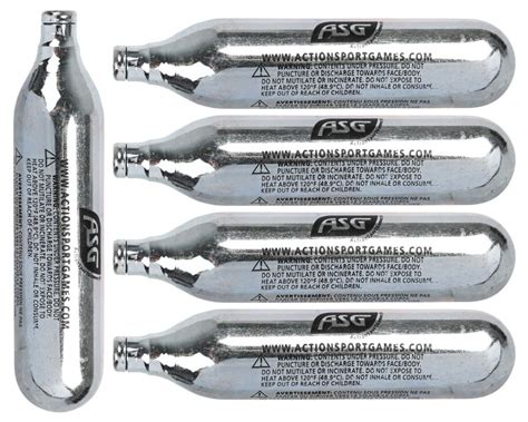 Asg Ultrair Co2 Cartridge 12g 5 Pack