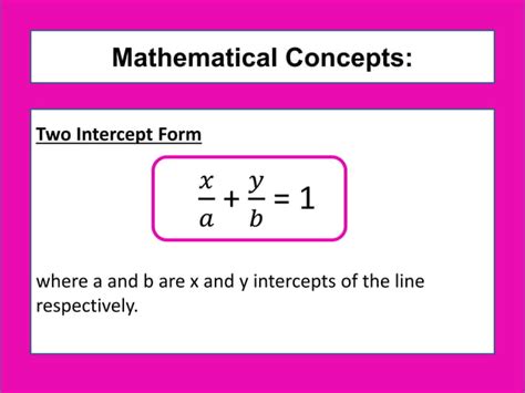 Equation Of The Line Using Two Point Form Pptx Physics Science