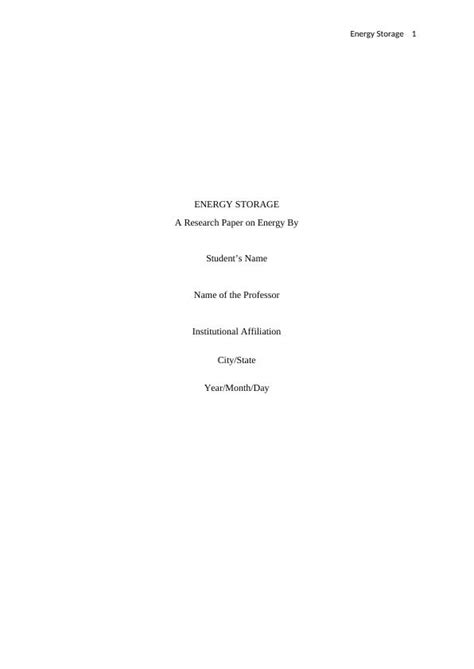 Energy Storage Principles Advantages And Design Desklib
